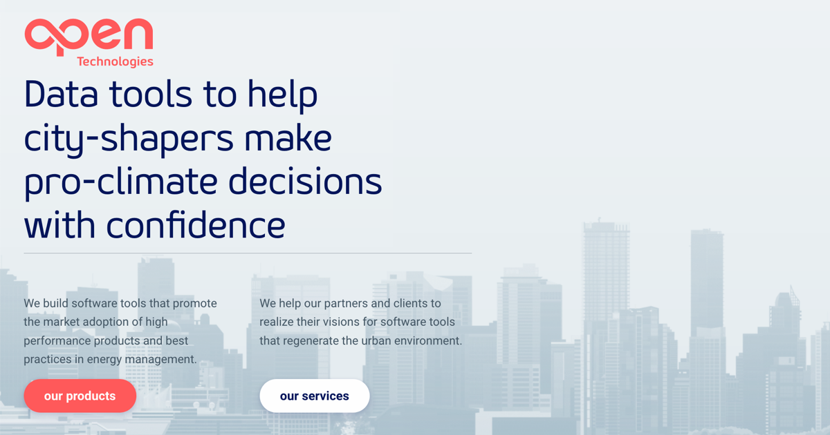 OPEN Technologies – We help reduce the energy and carbon footprint of ...